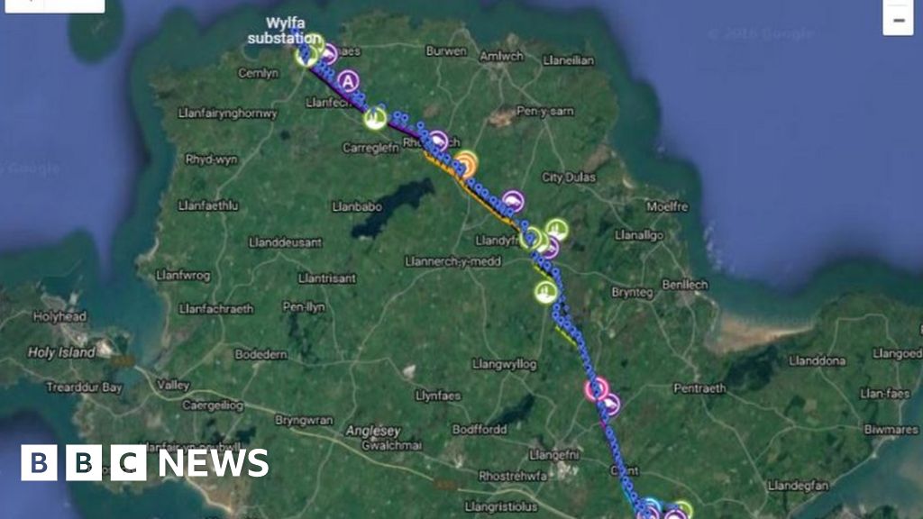 Wylfa Newydd pylon route published as consultation launched - BBC News