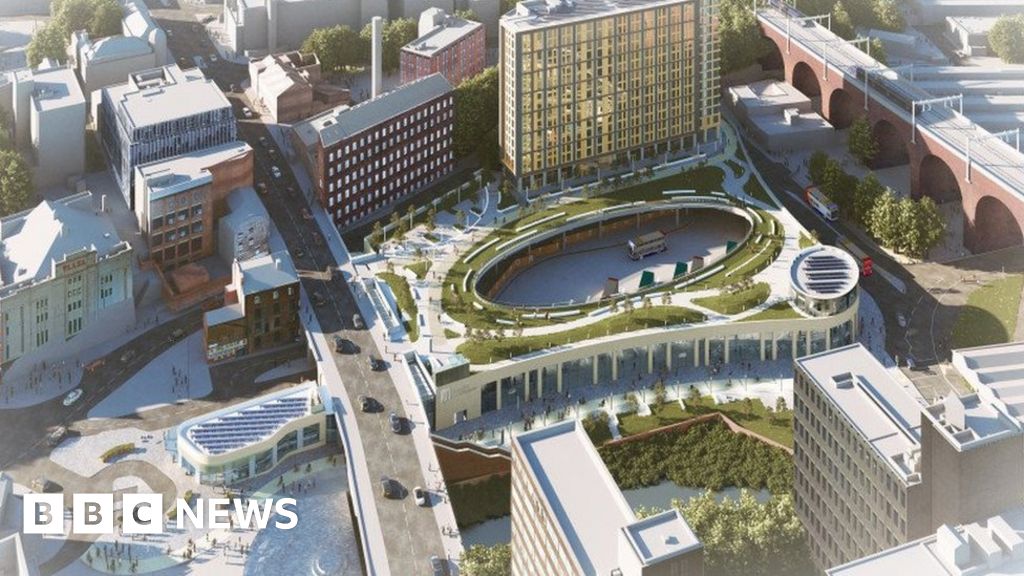 Work begins on major Stockport town centre revamp - BBC News