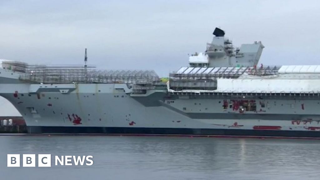 Tour the Royal Navy's largest ever warship - BBC News