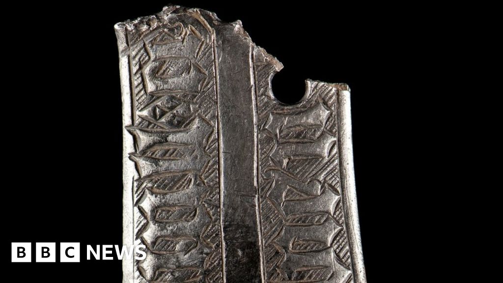 Medieval silver mount found in Llanbadoc is treasure - BBC News