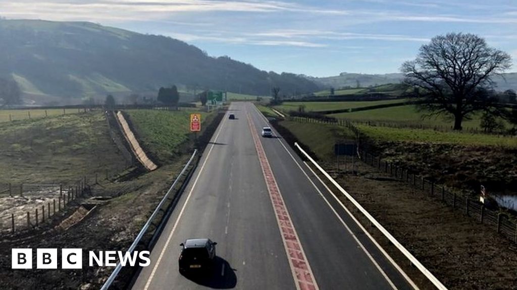 Newtown bypass makes town 'a pleasure to visit again' - BBC News