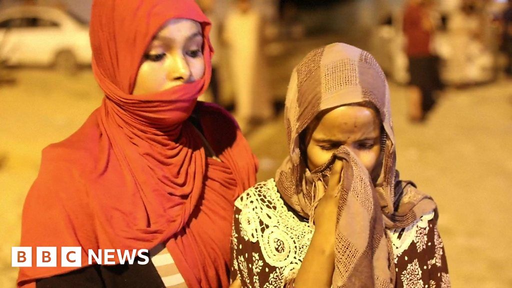 Shock and distress after attack on migrant centre in Libya - BBC News
