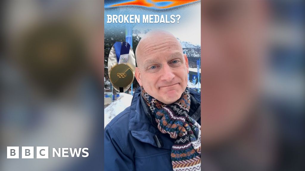 Olympic medals are breaking after just one day - BBC News