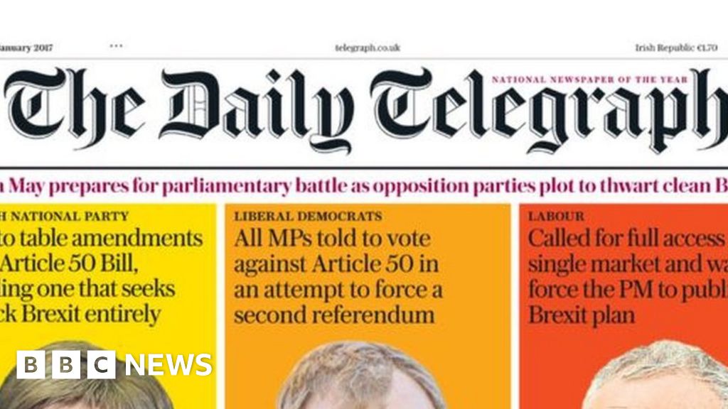 Kirkup leaves Telegraph for think tank - BBC News