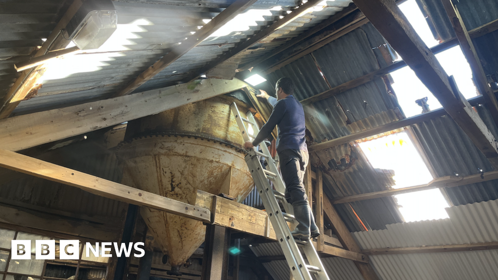 Restoration begins at Europe's last tin mill in Cornwall - BBC News