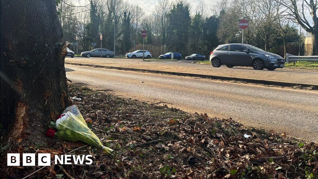 Man dies and another hurt after car hits tree in Hitchin - BBC News