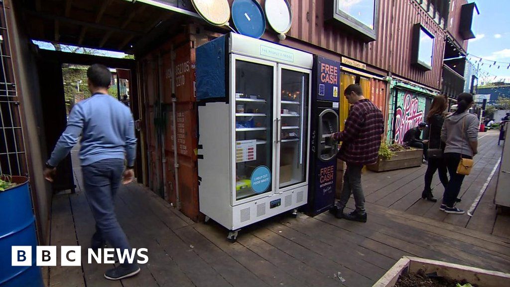 Brixton community fridge aims to cut food waste - BBC News
