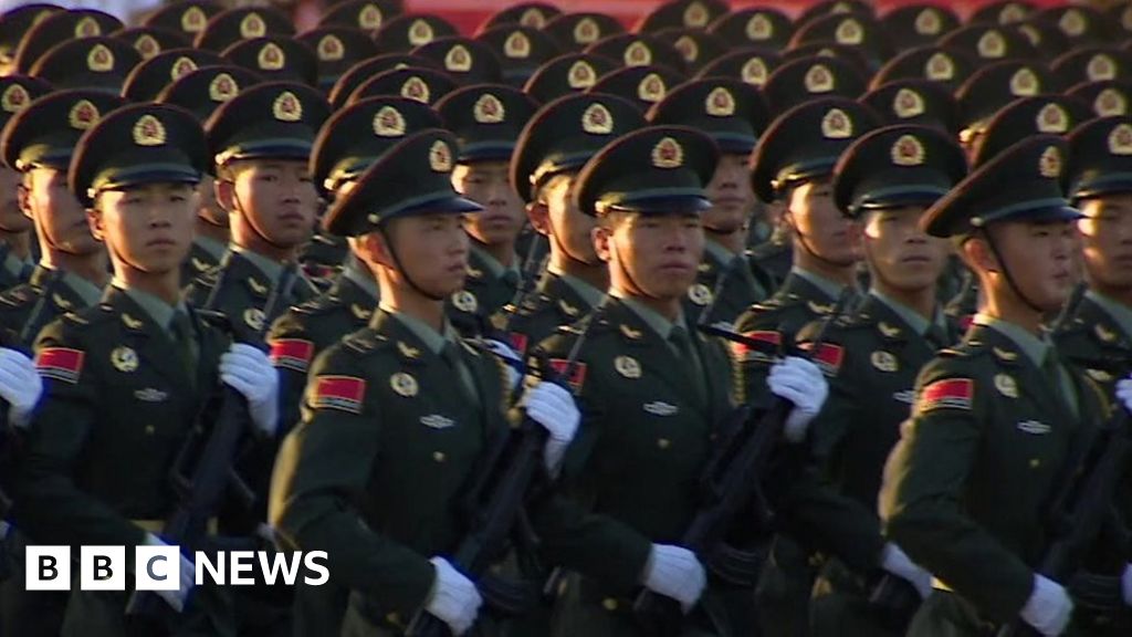 Behind the scenes of China's WW2 military parade - BBC News