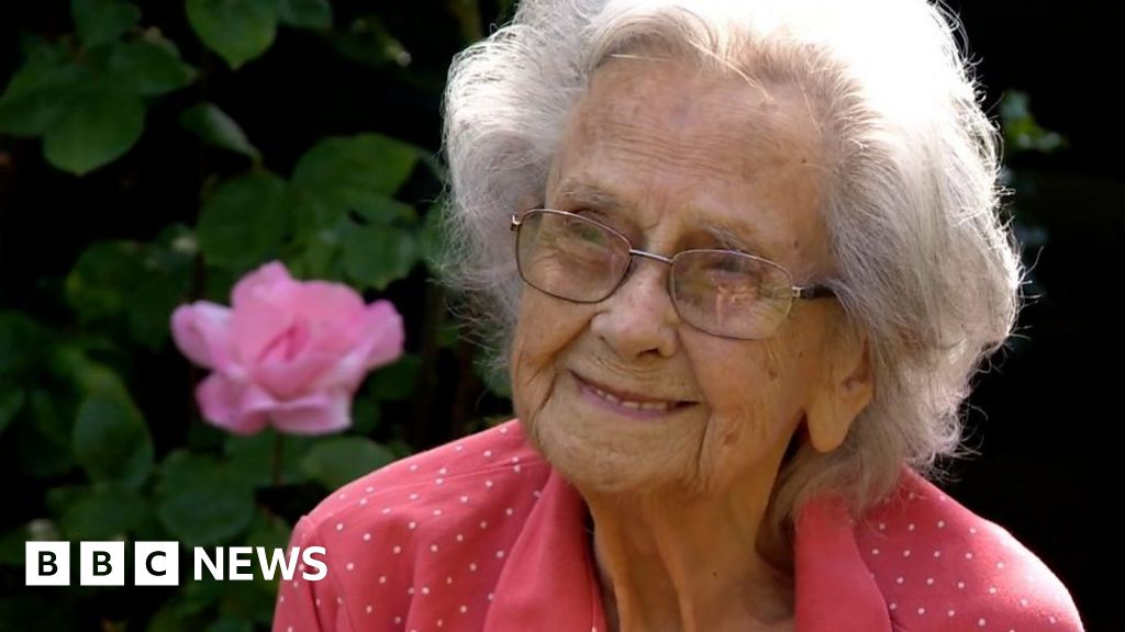 Betty Athersych has lived in the same village for 100 years - BBC News