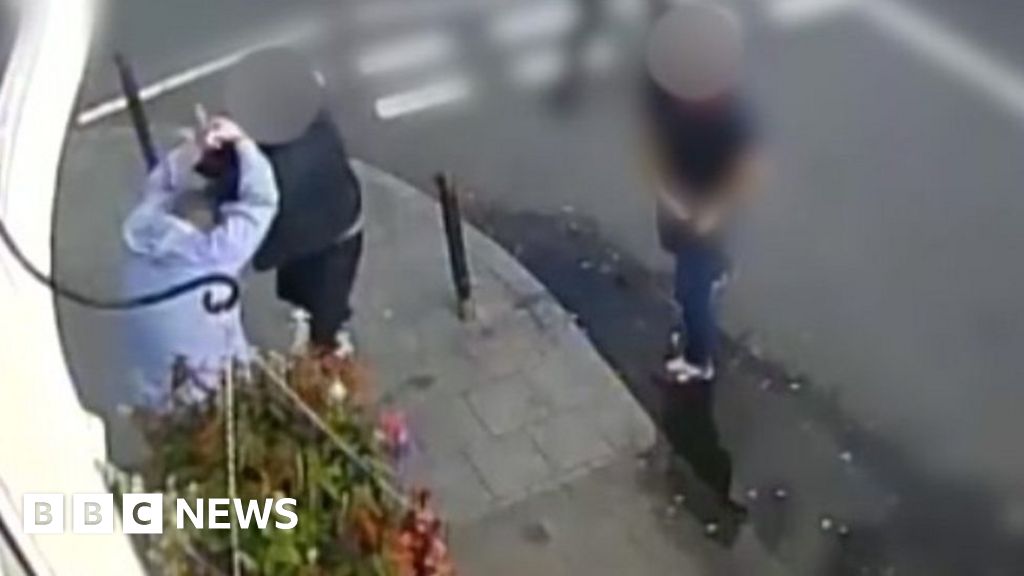 CCTV shows mass Cardiff Villa Cornwall pub football brawl - BBC News