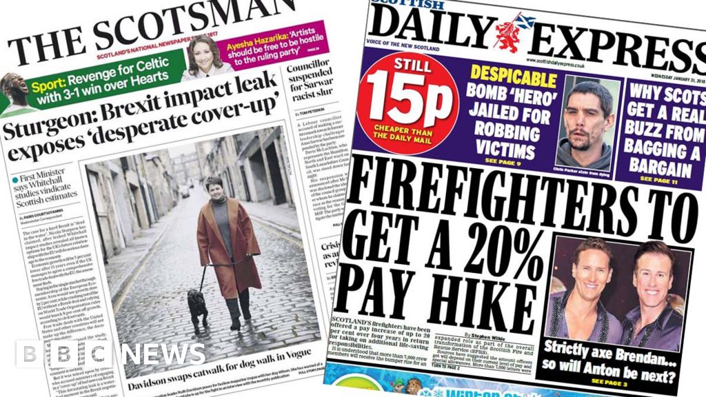 The papers: Brexit's 'desperate cover-up' - BBC News