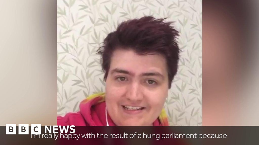 First-time voter Jacob is happy the election has ended with a hung ...