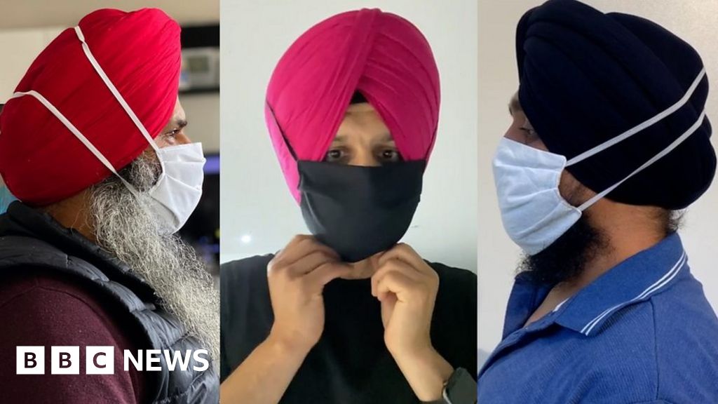 Covid: The dressmaker helping Australia with modified masks - BBC News