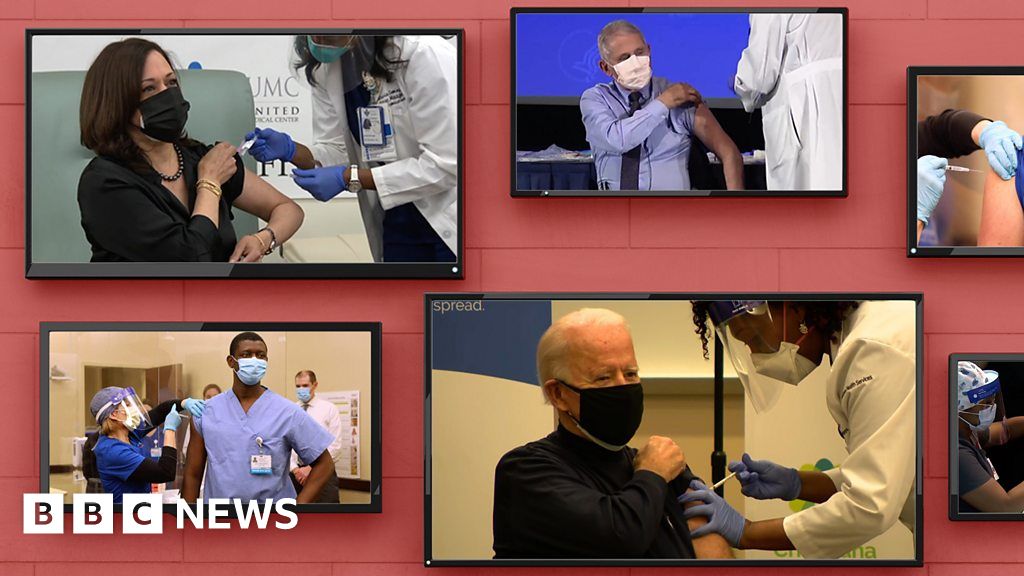 Why are US officials getting vaccinated in public?