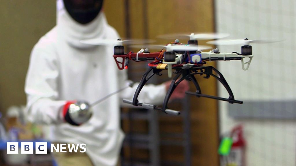 Why fencing with a drone could make it smarter - BBC News
