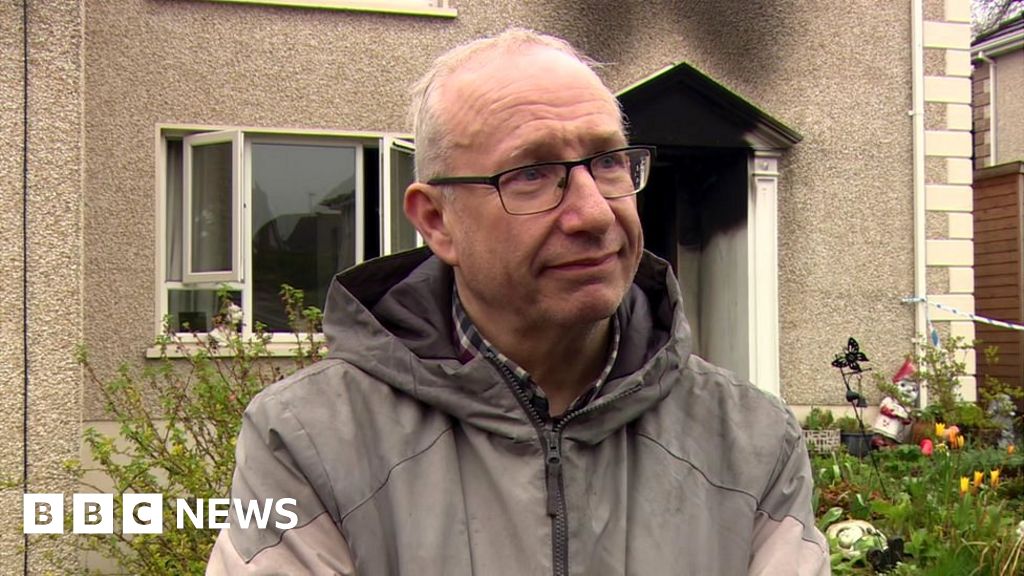 Omagh fire: Four treated for smoke inhalation after arson attack - BBC News