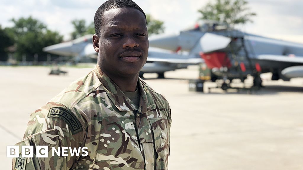 RAF centenary: Guarding £70m Typhoon jets for a living