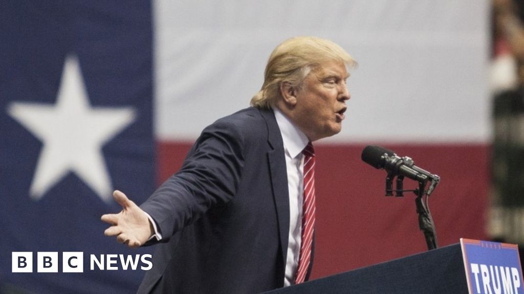 Trump bandwagon still speeding down tracks - BBC News