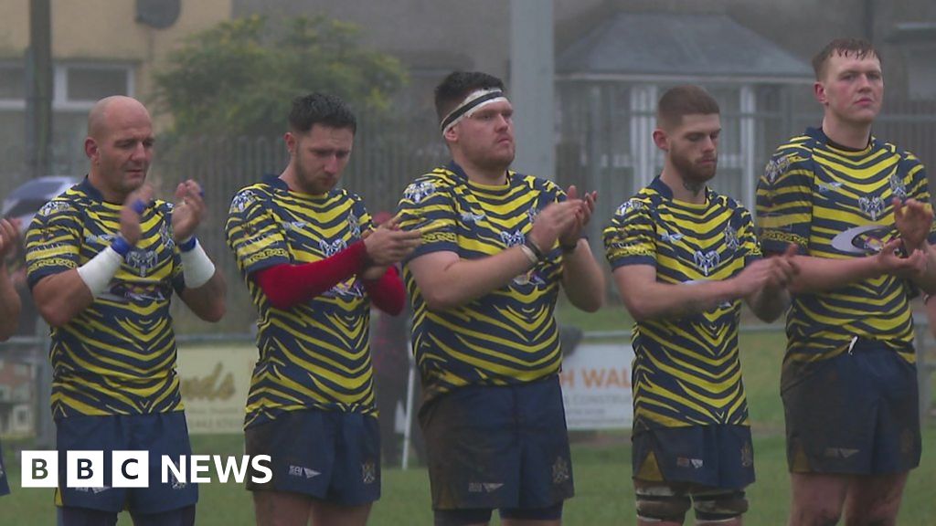 Coedely: Tribute held for crash death teens at rugby match