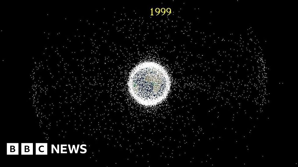 Watch space garbage accumulate over 63 years - BBC News