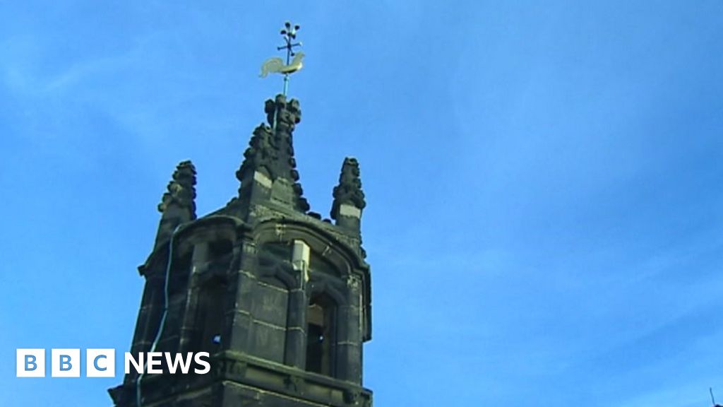 Wrexham parish church bells ring out after repairs - BBC News