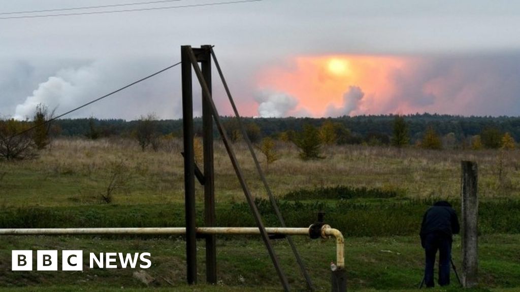Ukraine ammo dump blasts blamed on 'possible sabotage'