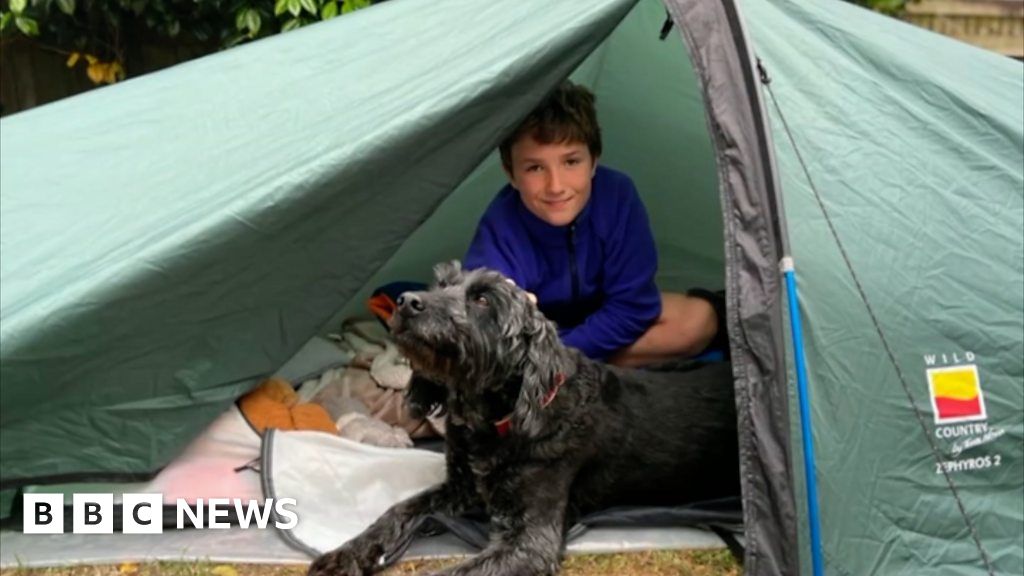 North Devon boy Max Woosey spends 500th night in a tent