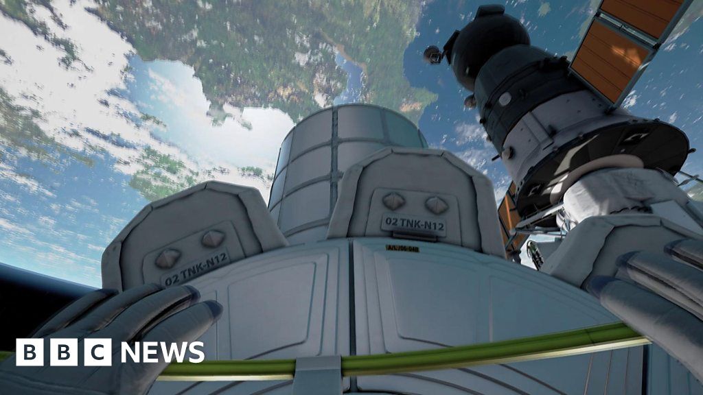 VR spacewalk lets you fly over Earth - BBC News