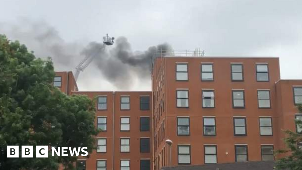Huge Derby fire 'caused accidentally by roof workmen'