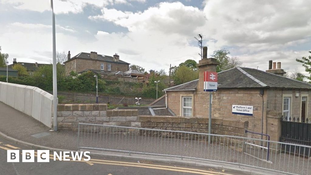 Rail delays after man hit by train at Polmont station - BBC News