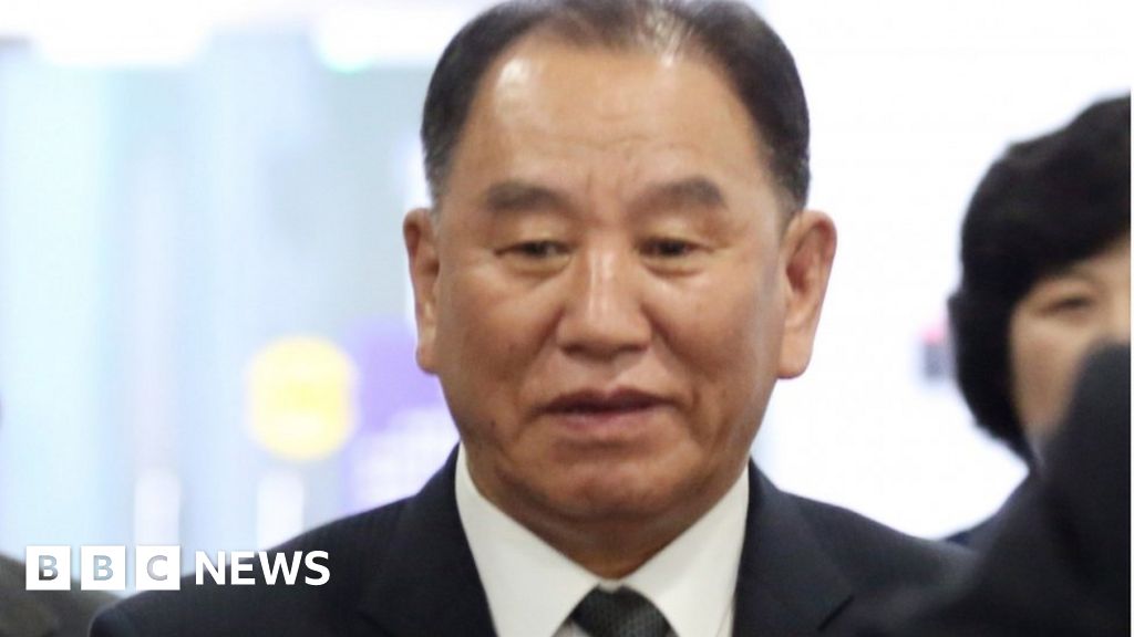 North Korea's Kim Yong-chol arrives in Washington - BBC News