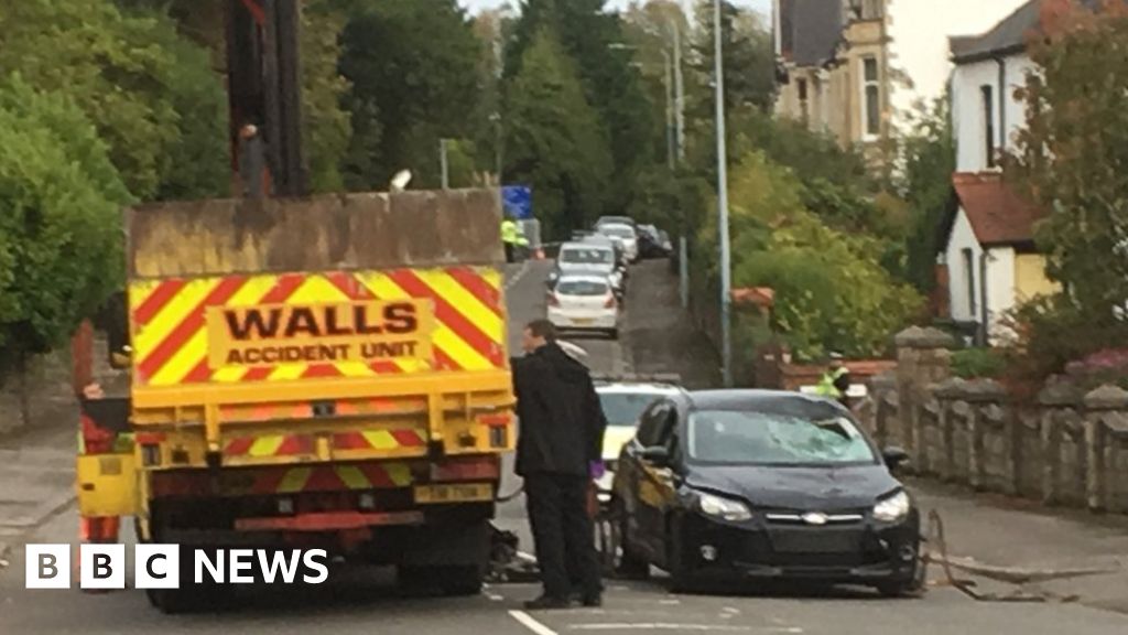 Cardiff cyclist, 54, dies following crash with car - BBC News