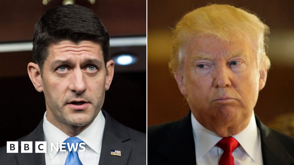 US Election 2016: House Speaker Ryan to vote for Trump - BBC News