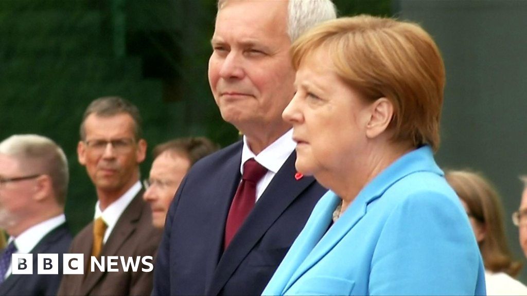 Germany's Angela Merkel seen trembling for a third time - BBC News
