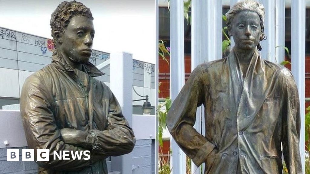 Brixton station's 'first' black history statues listed - BBC News