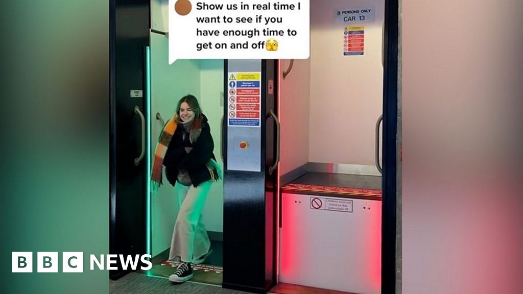 TikTok hit Paternoster lift at Essex university in action
