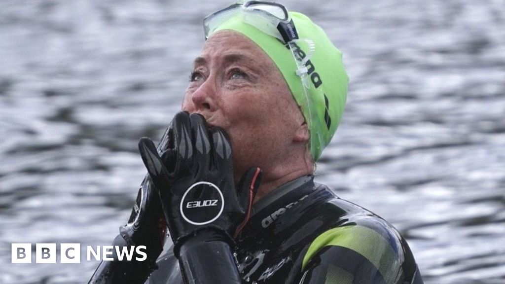 'I pictured my son's drowning on my charity swim'