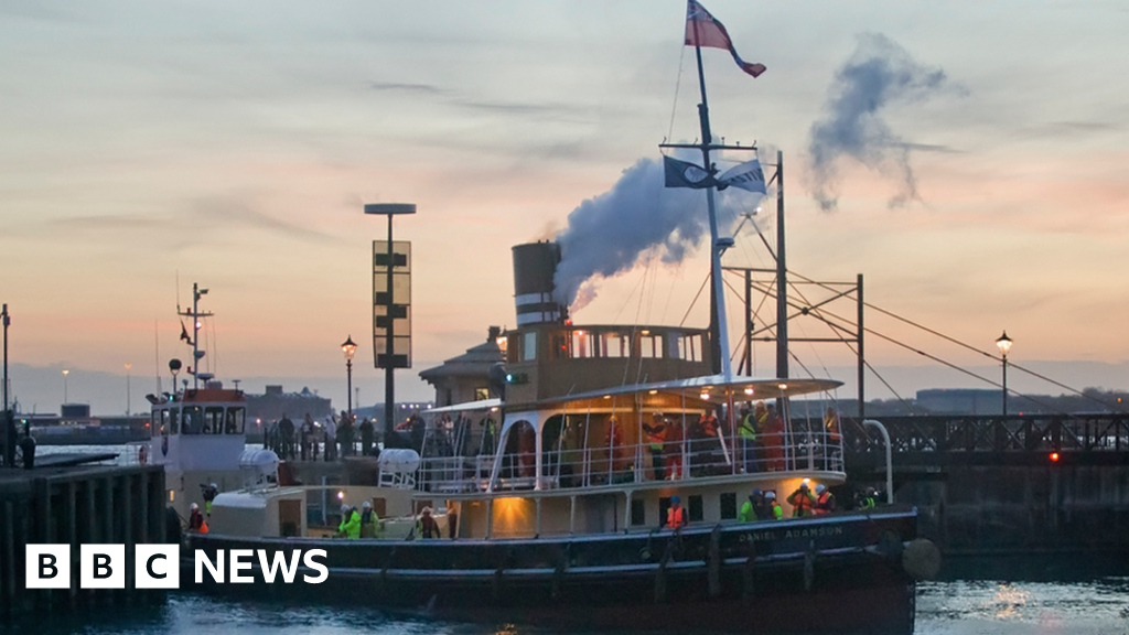 Historic tug boat unveiled after £3.8m restoration - BBC News