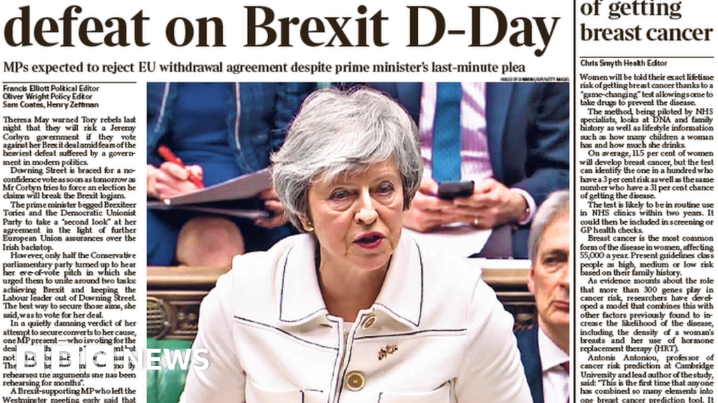 Scotland's front pages: Brexit vote and first ministers' spat - BBC News