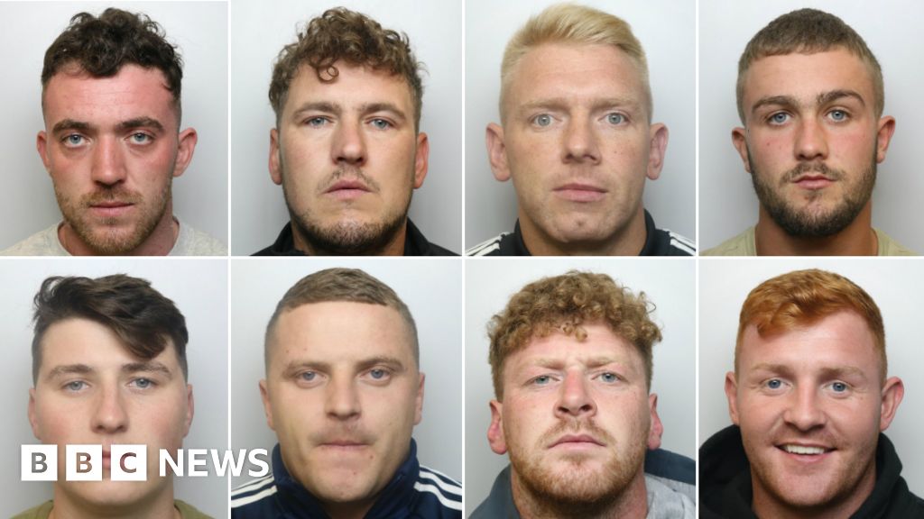 One woman and 15 men jailed after mass boxing brawl - BBC News
