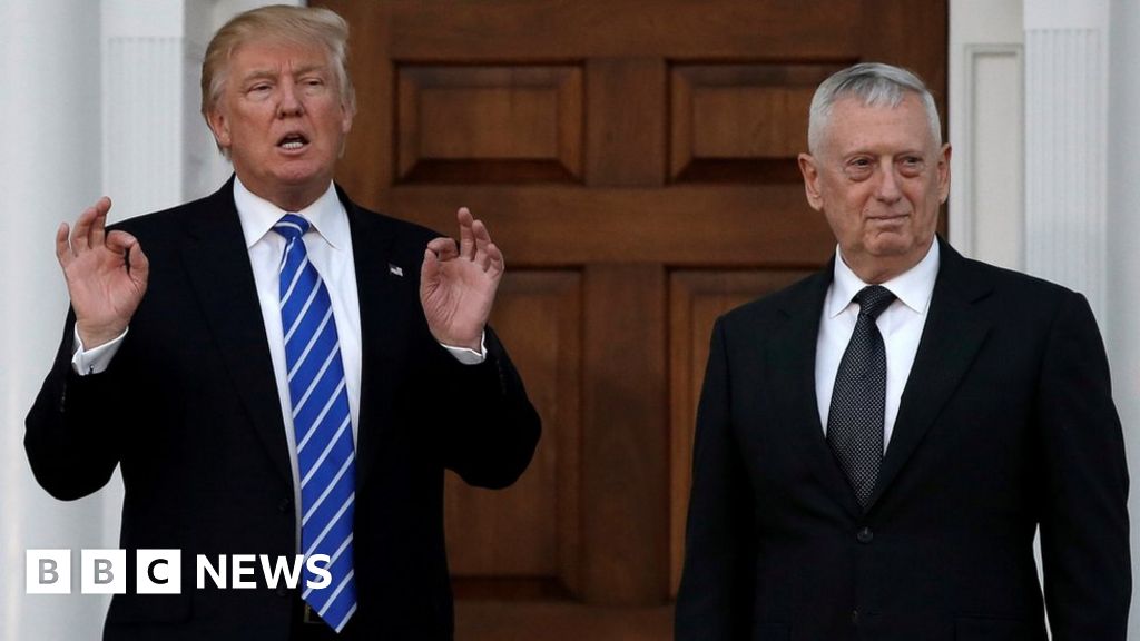 Trump names Gen James 'Mad Dog' Mattis as defence secretary - BBC News