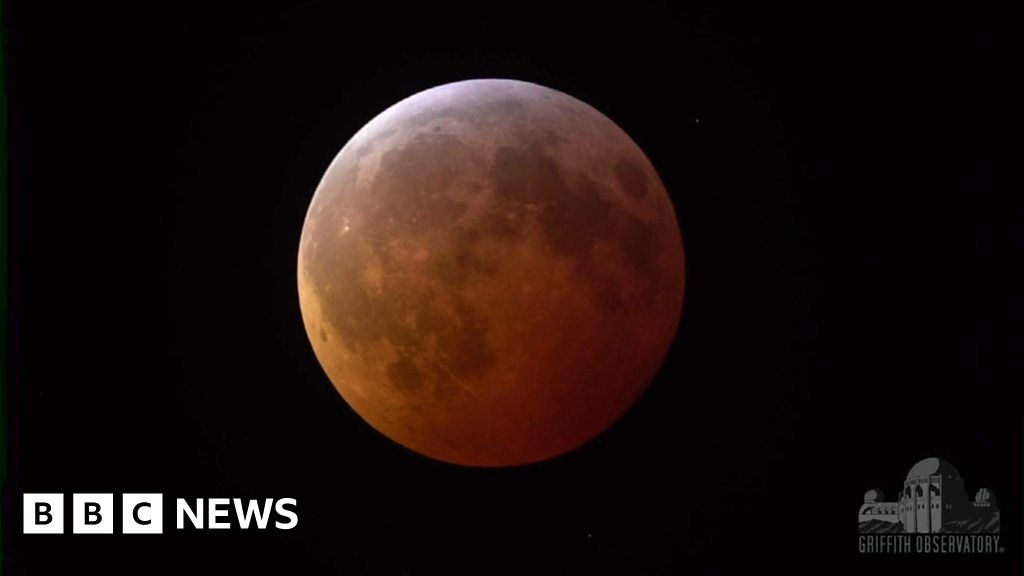 The incredibly rare super blood wolf moon eclipse - BBC News