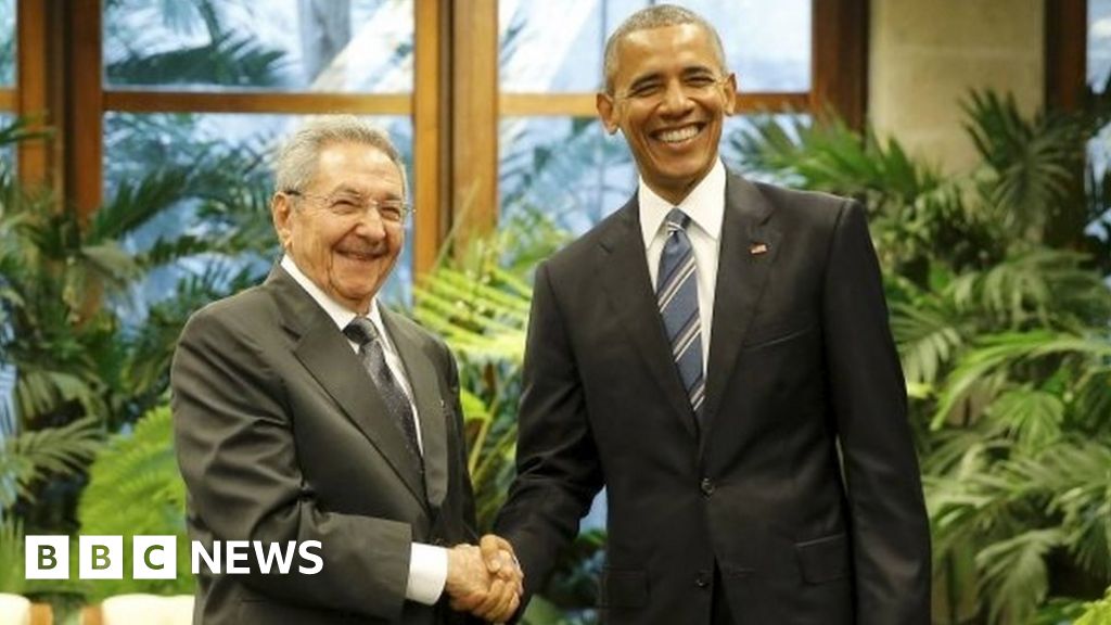 Barack Obama and Raul Castro statements in Havana - BBC News