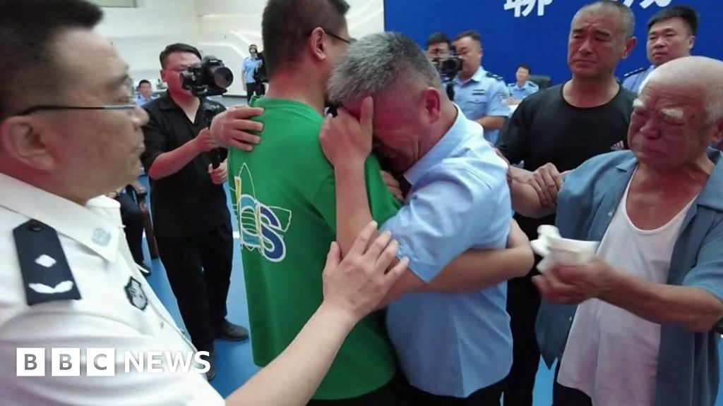Emotional reunion after Chinese father's 24-year search for son