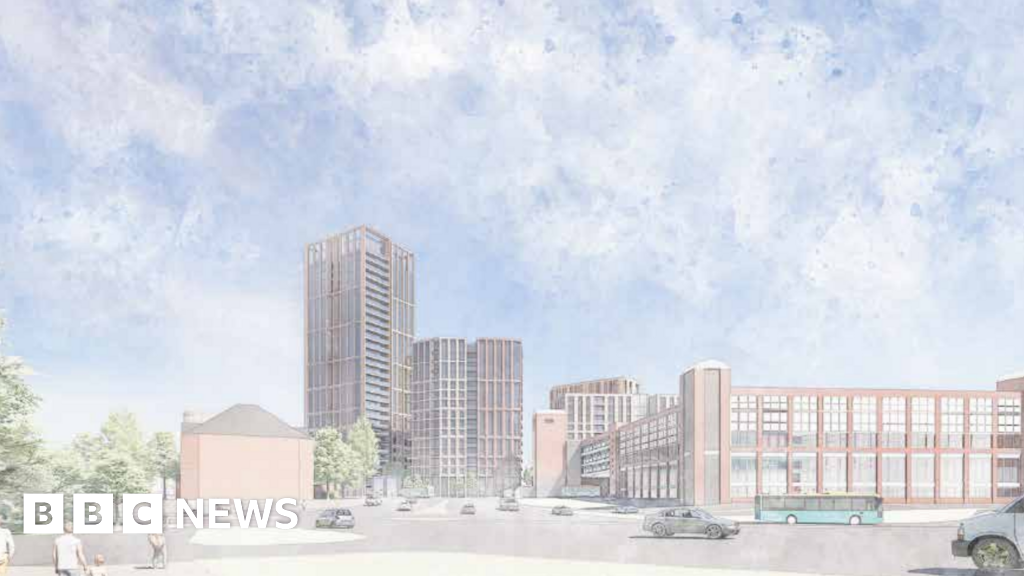 Plans for 29-storey block near Derby market site submitted - BBC News