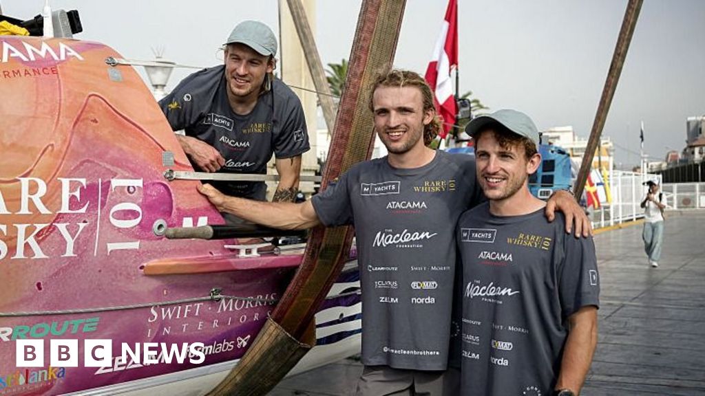 Maclean brothers on rowing the Pacific Ocean - BBC News