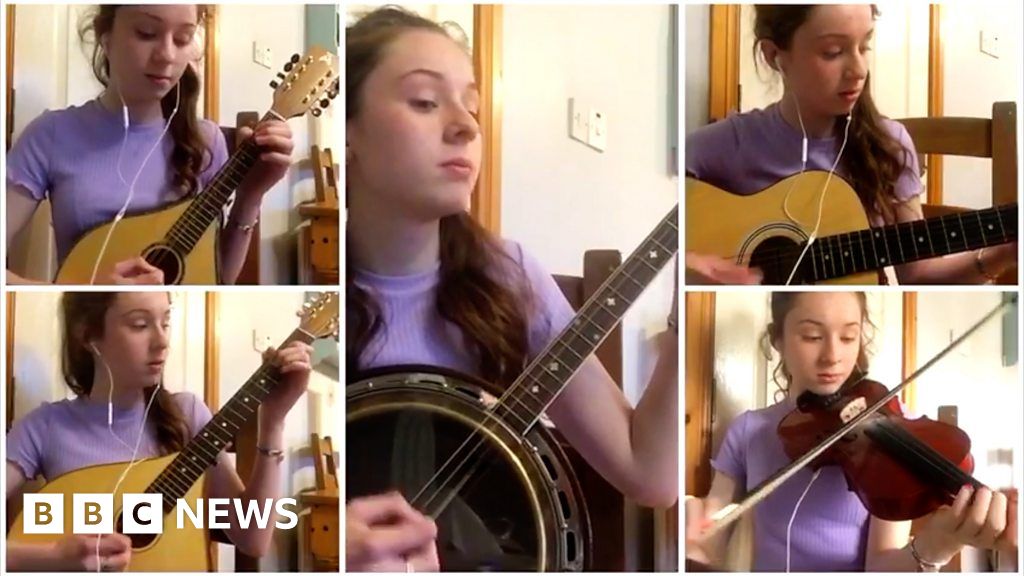 'I play all the instruments in my Irish music band' - BBC News