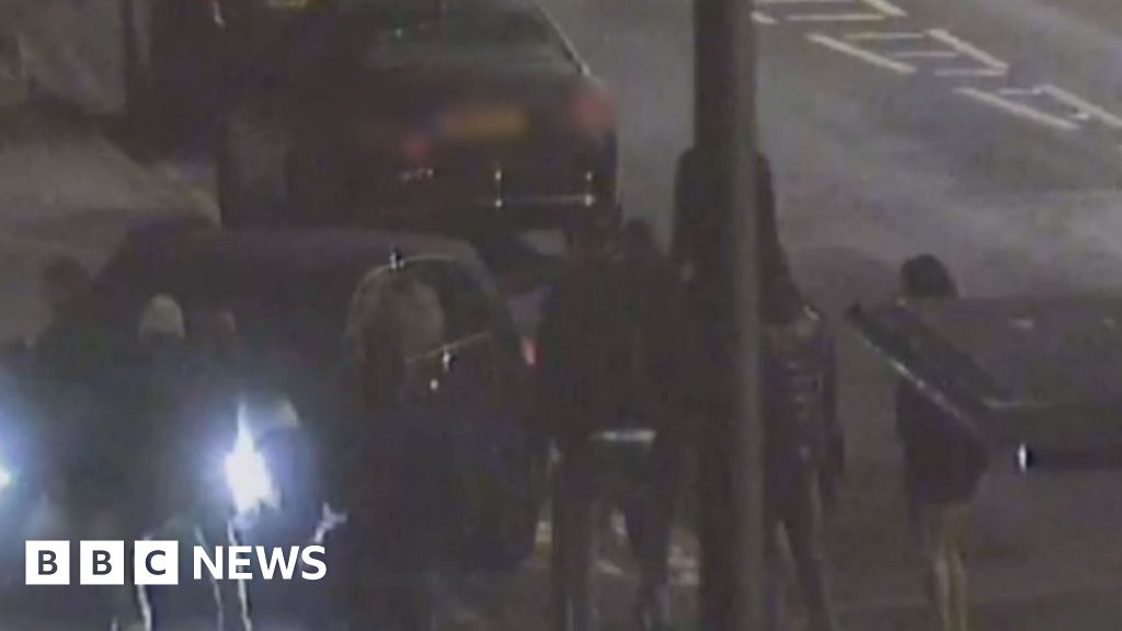 Watch: Moment car rams pedestrians after 'altercation'