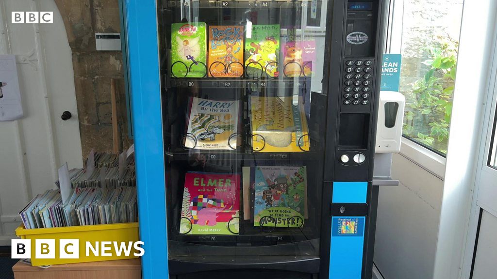 Book vending machine at Somerset school encouraging children to read ...