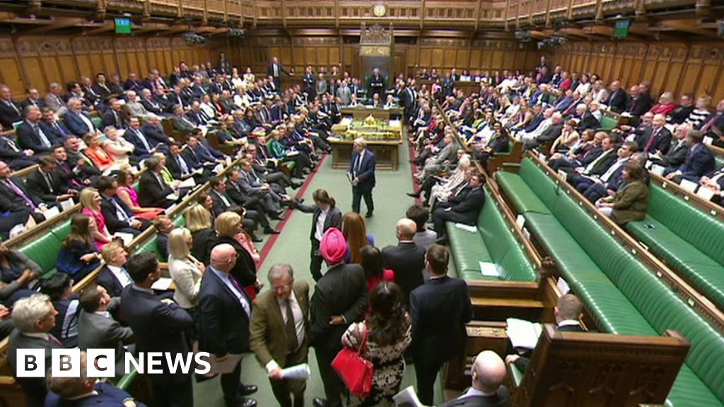 SNP MPs walk out of PMQs in 'Brexit power grab' protest - BBC News